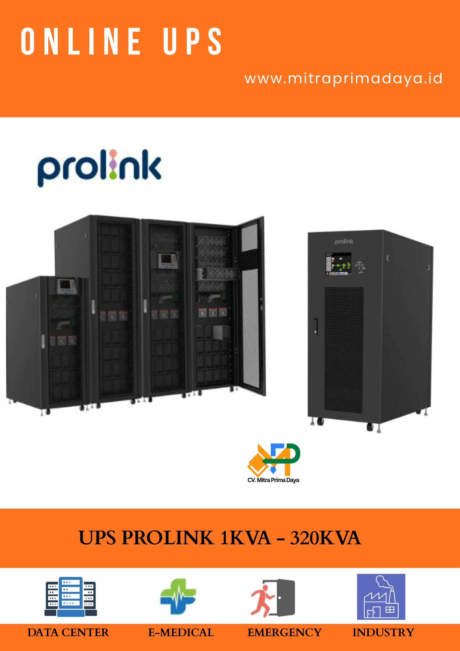 UPS PROLINK ONLINE - Mitra Prima Daya, UPS Specialist